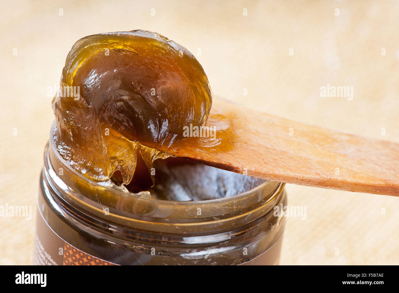 Savon Noir black soap jelly texture, natural cosmetic made of Olea ...