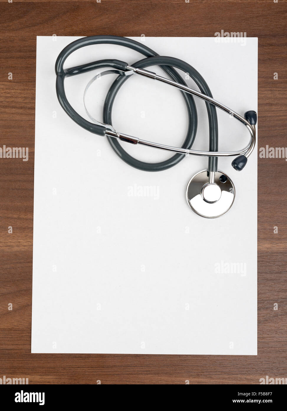 Stethoscope white sheet paper hi-res stock photography and images - Alamy