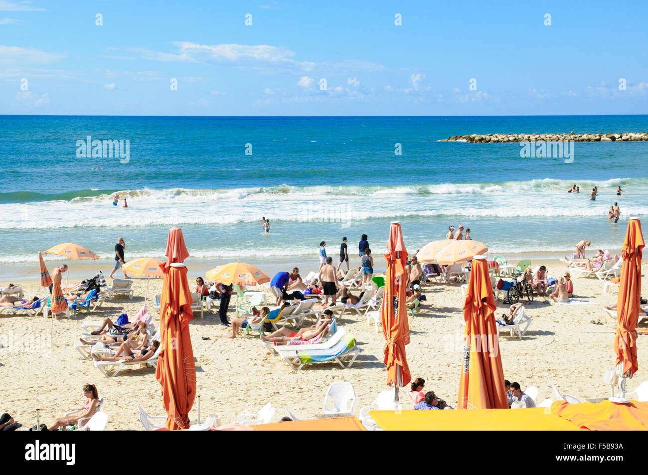 Frishman Beach, Tel Aviv, Israel Stock Photo - Alamy