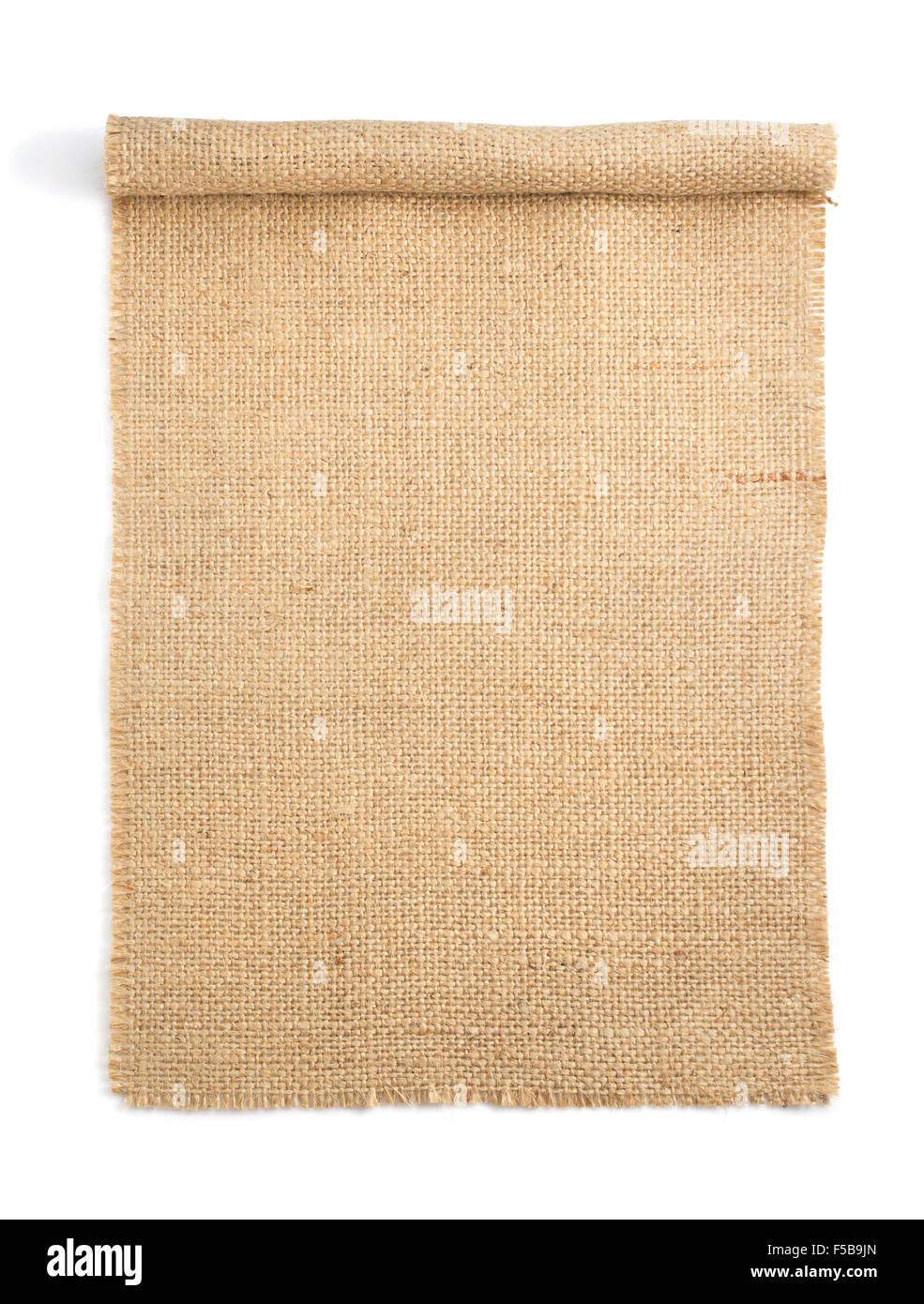 burlap hessian sacking isolated on white background Stock Photo - Alamy