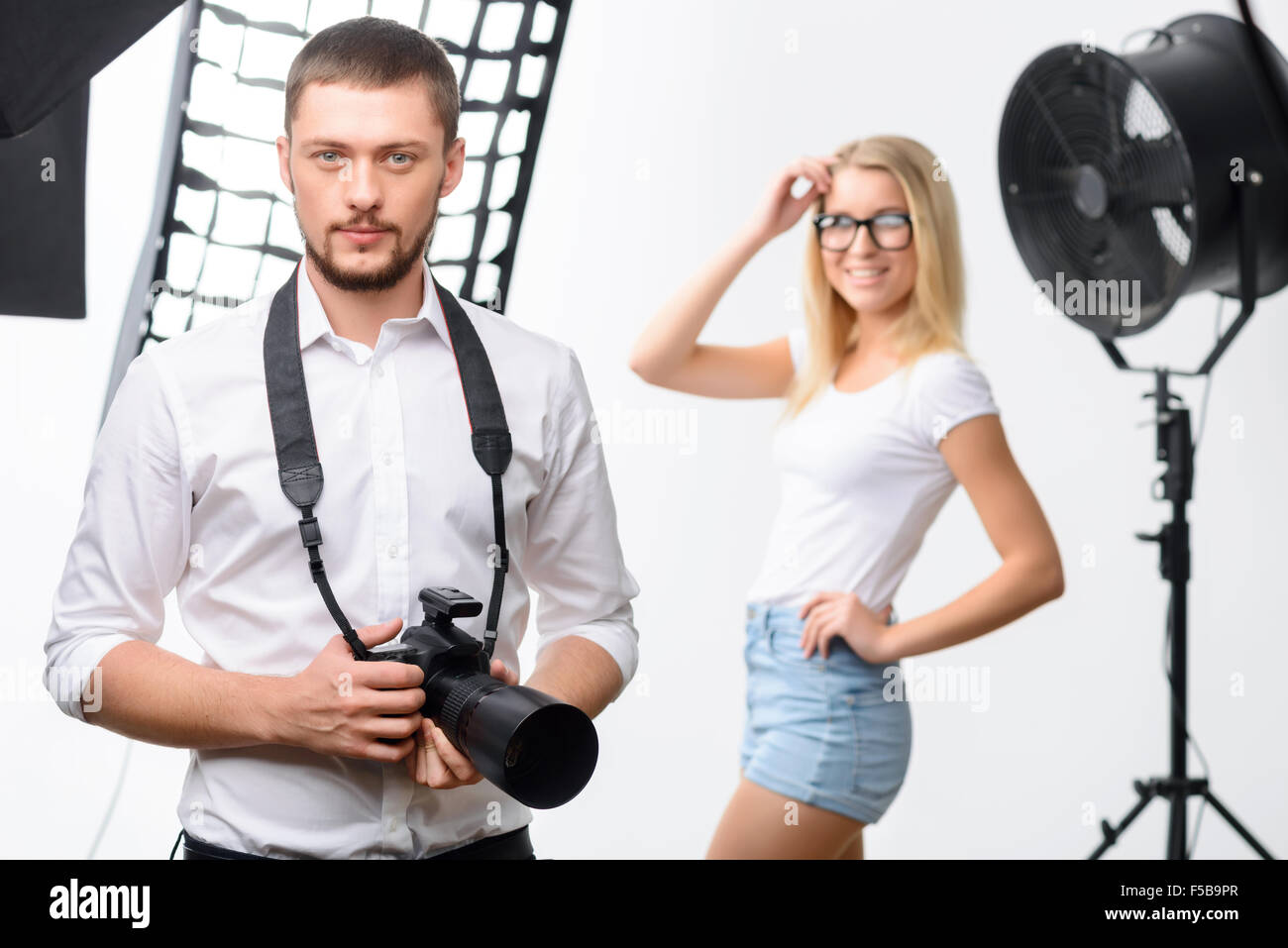 Male model backstage hi-res stock photography and images - Alamy