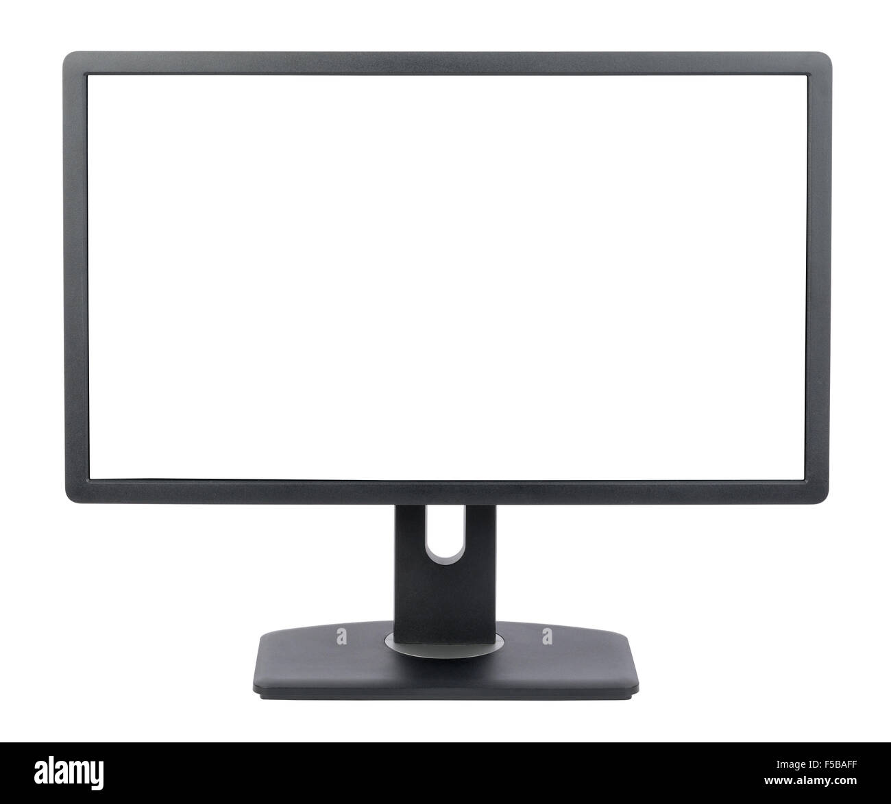 Display with white blank screen Stock Photo - Alamy