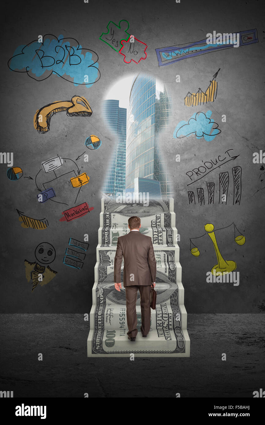 Money stairs hi-res stock photography and images - Alamy