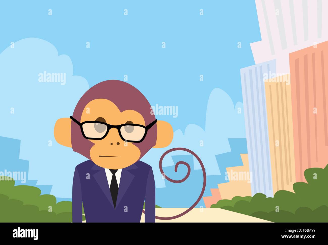 Profile of monkey Stock Vector Images - Alamy