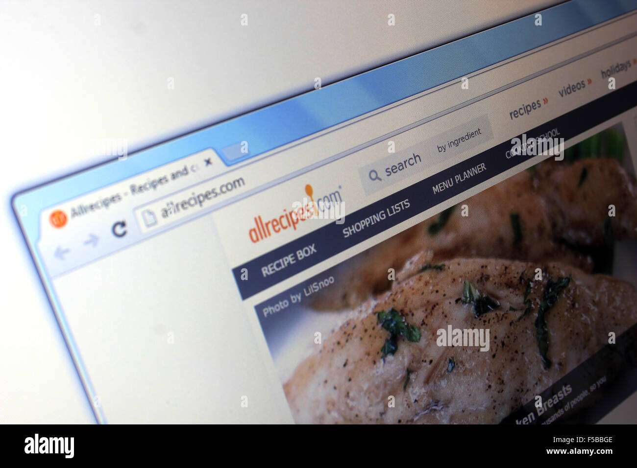 Online recipes hi-res stock photography and images - Alamy