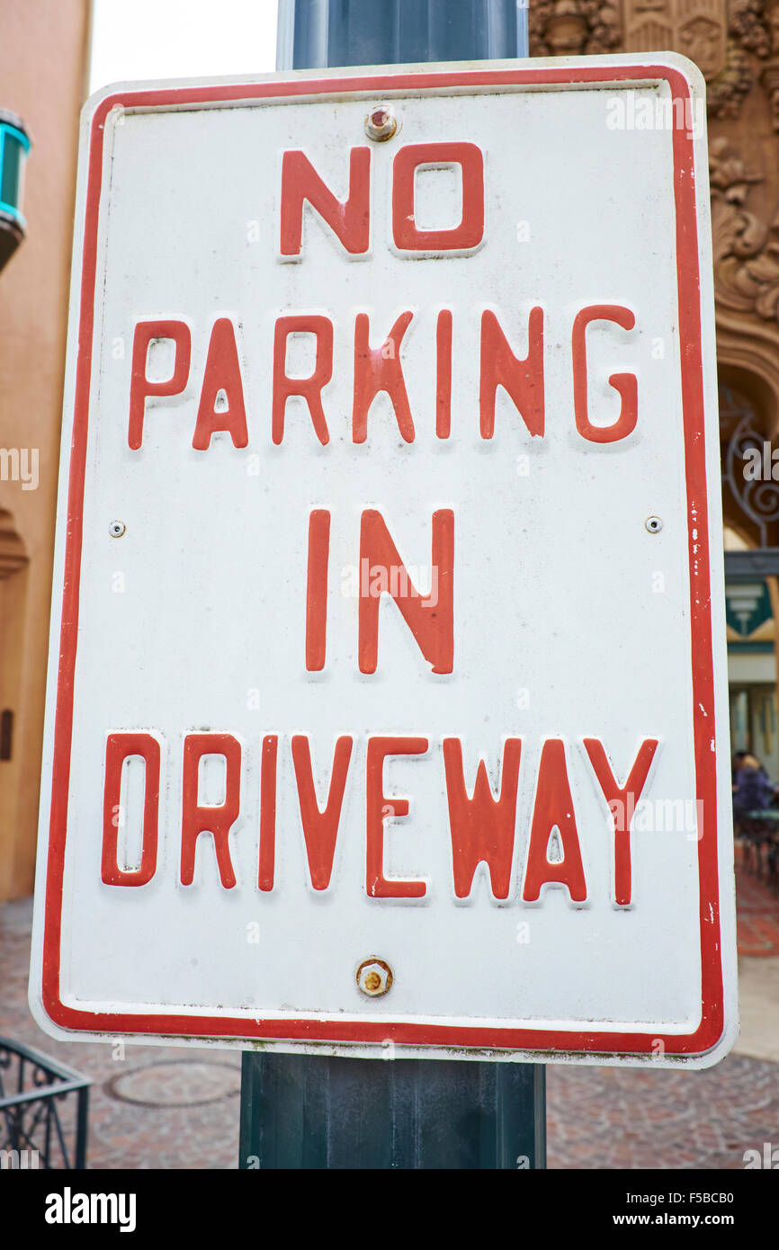 No Parking In Driveway Traffic Sign Walt Disney Studios Disneyland ...