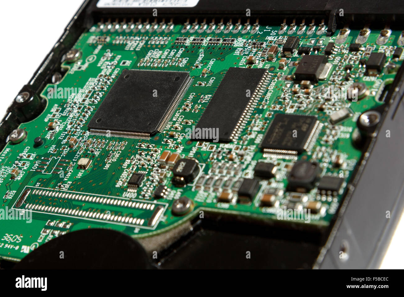 Green motherboard chipsets Stock Photo - Alamy