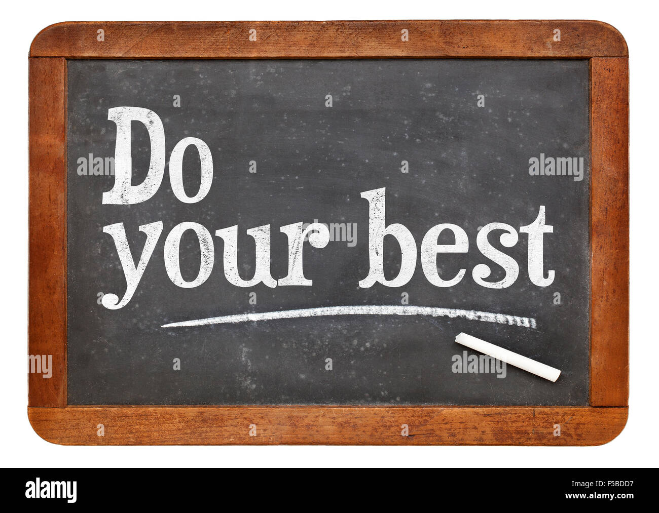 Do your best motivational advice on a vintage slate blackboard Stock ...