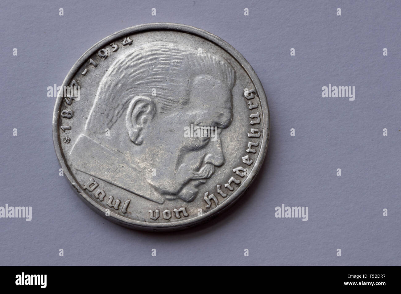 German coins, Hindenburg silver coin Stock Photo - Alamy