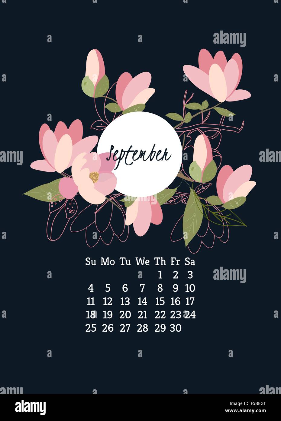 2016 flowers Stock Vector Images - Alamy
