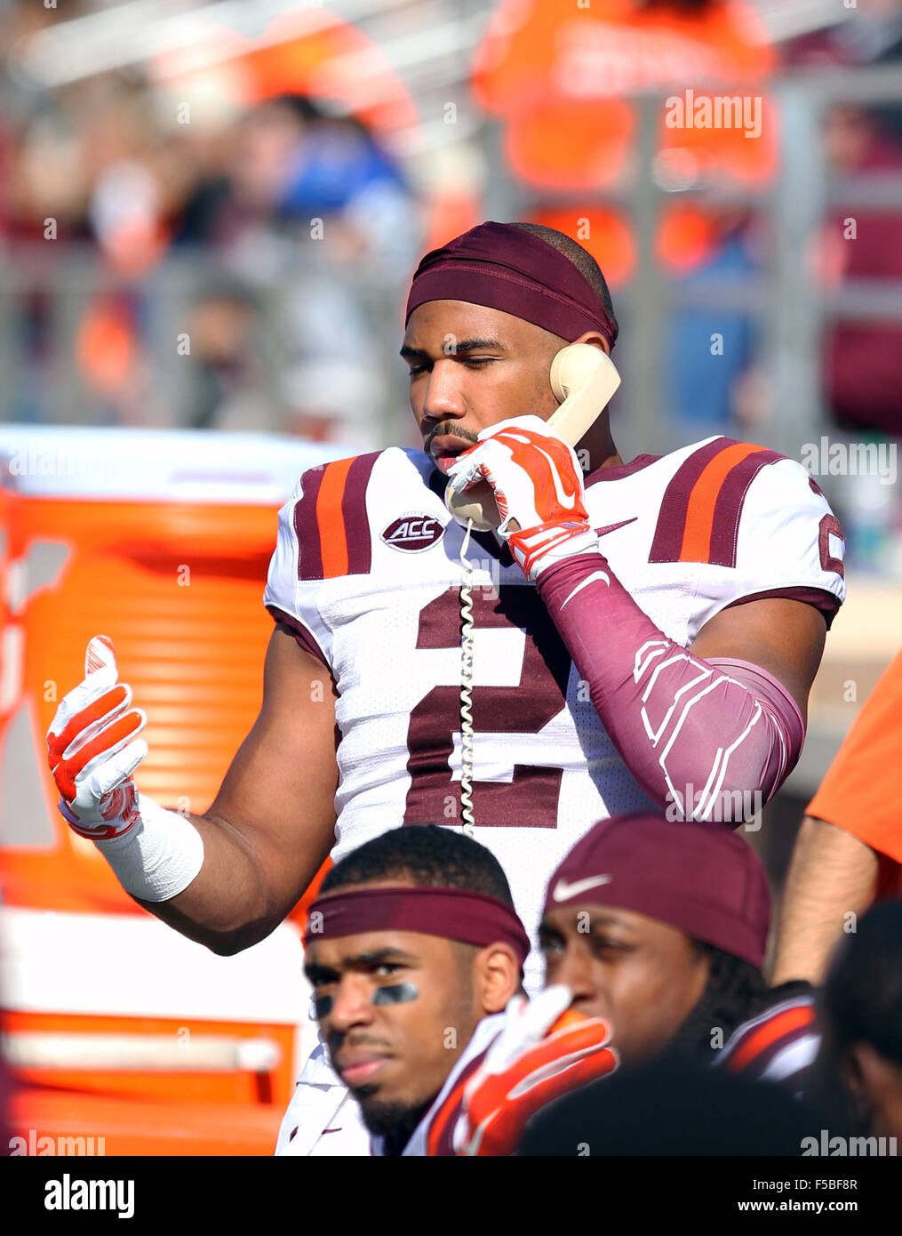 Alumni Stadium. 31st Oct, 2015. MA, USA; Virginia Tech Hokies safety ...