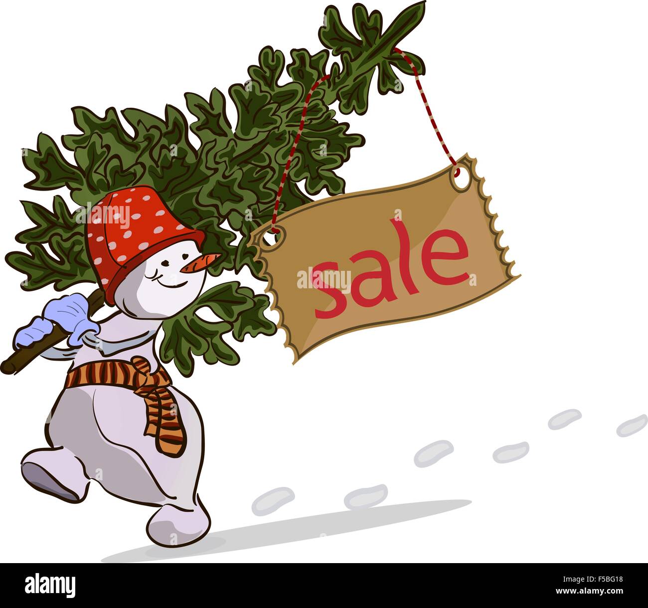 Christmas ornament snowman in Stock Vector Images - Alamy