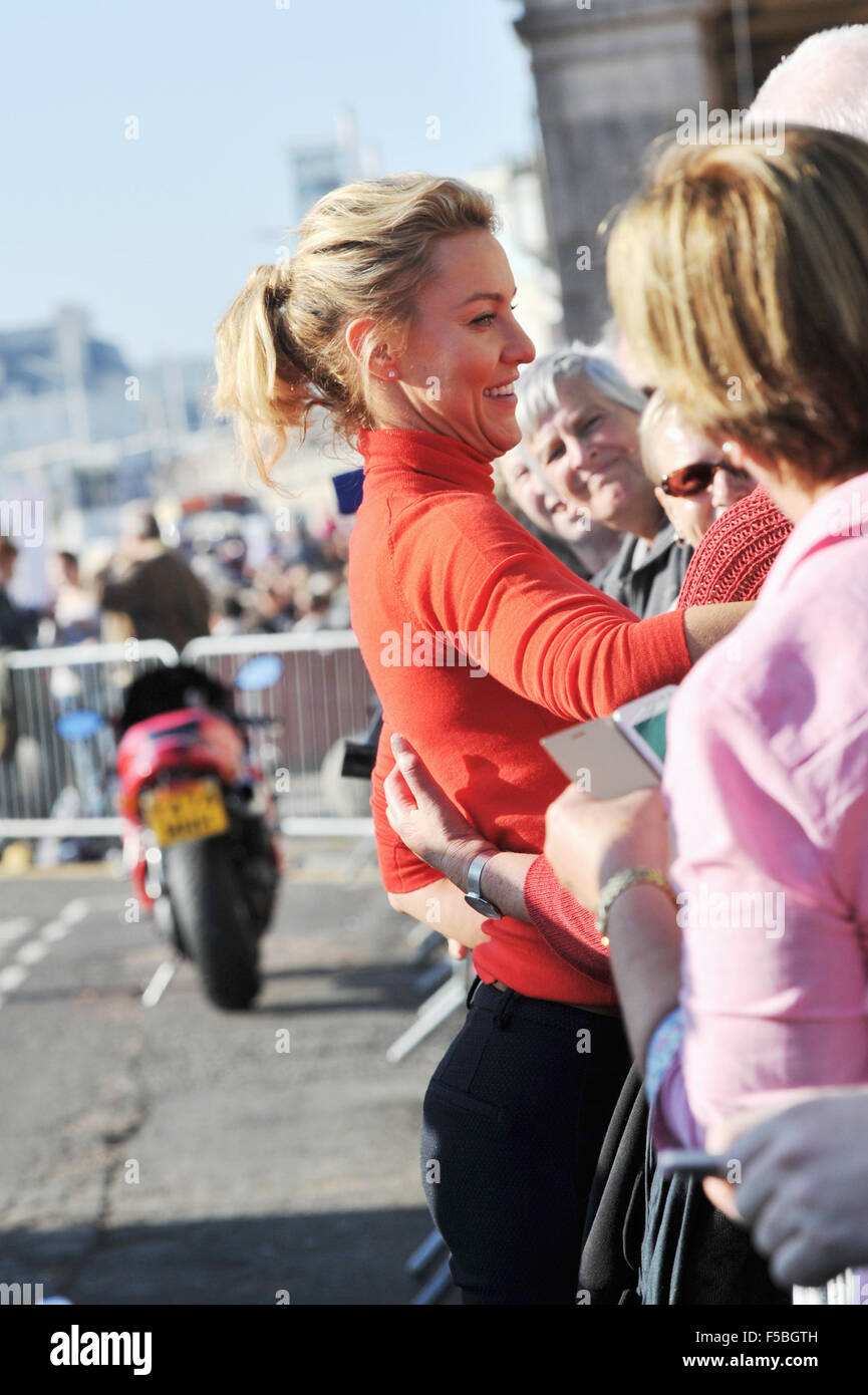Brighton, Sussex, UK. 1st November, 2015. Natalie Lowe from Strictly ...