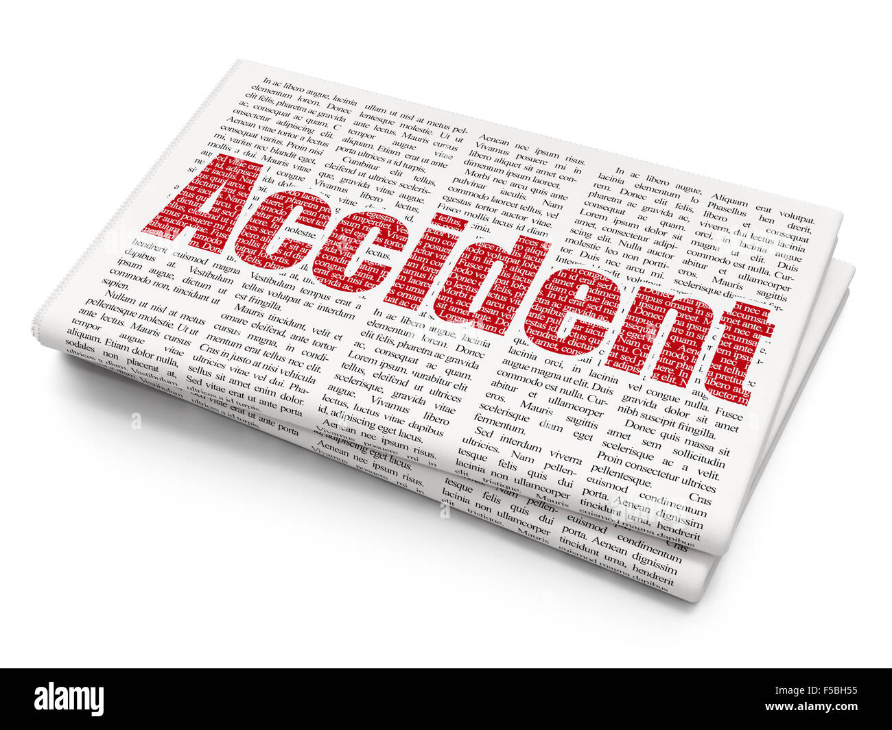 Insurance concept: Accident on Newspaper background Stock Photo - Alamy