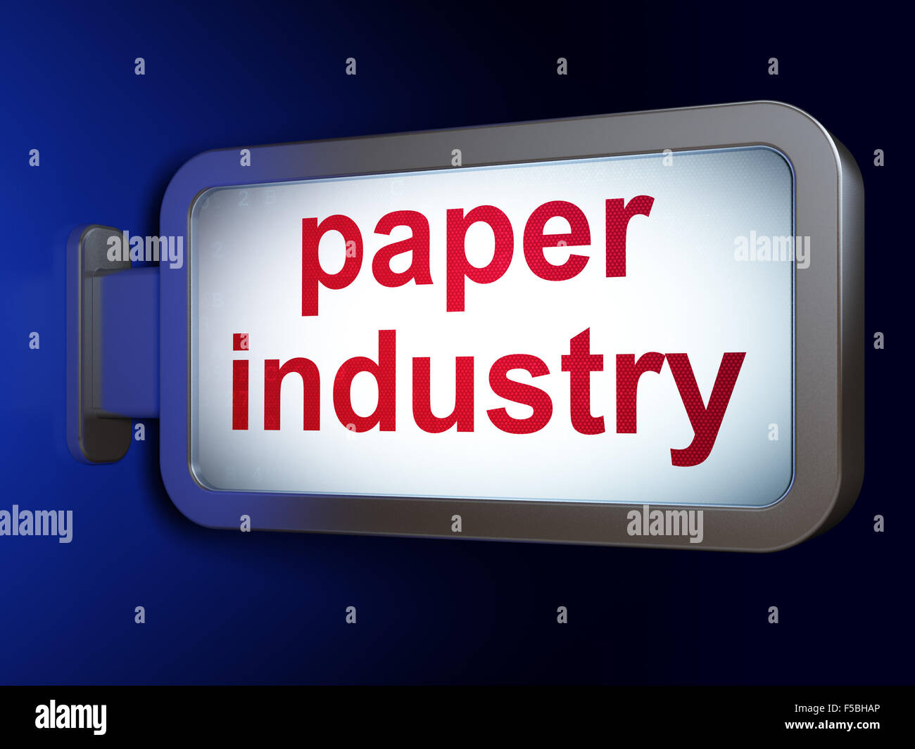 Industry concept: Paper Industry on billboard background Stock Photo ...