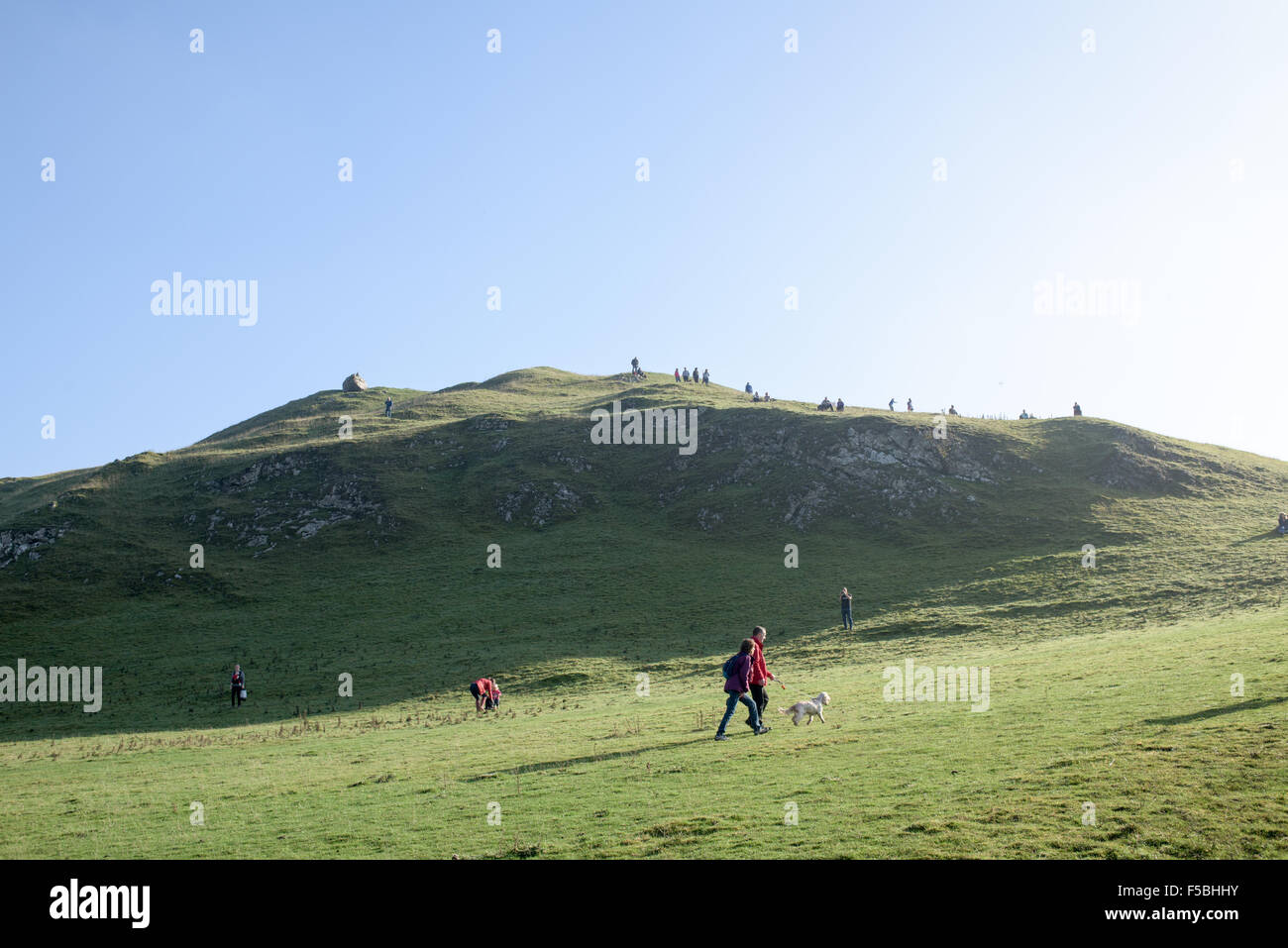 The stepping stones over the river dove in dovedale hi-res stock ...