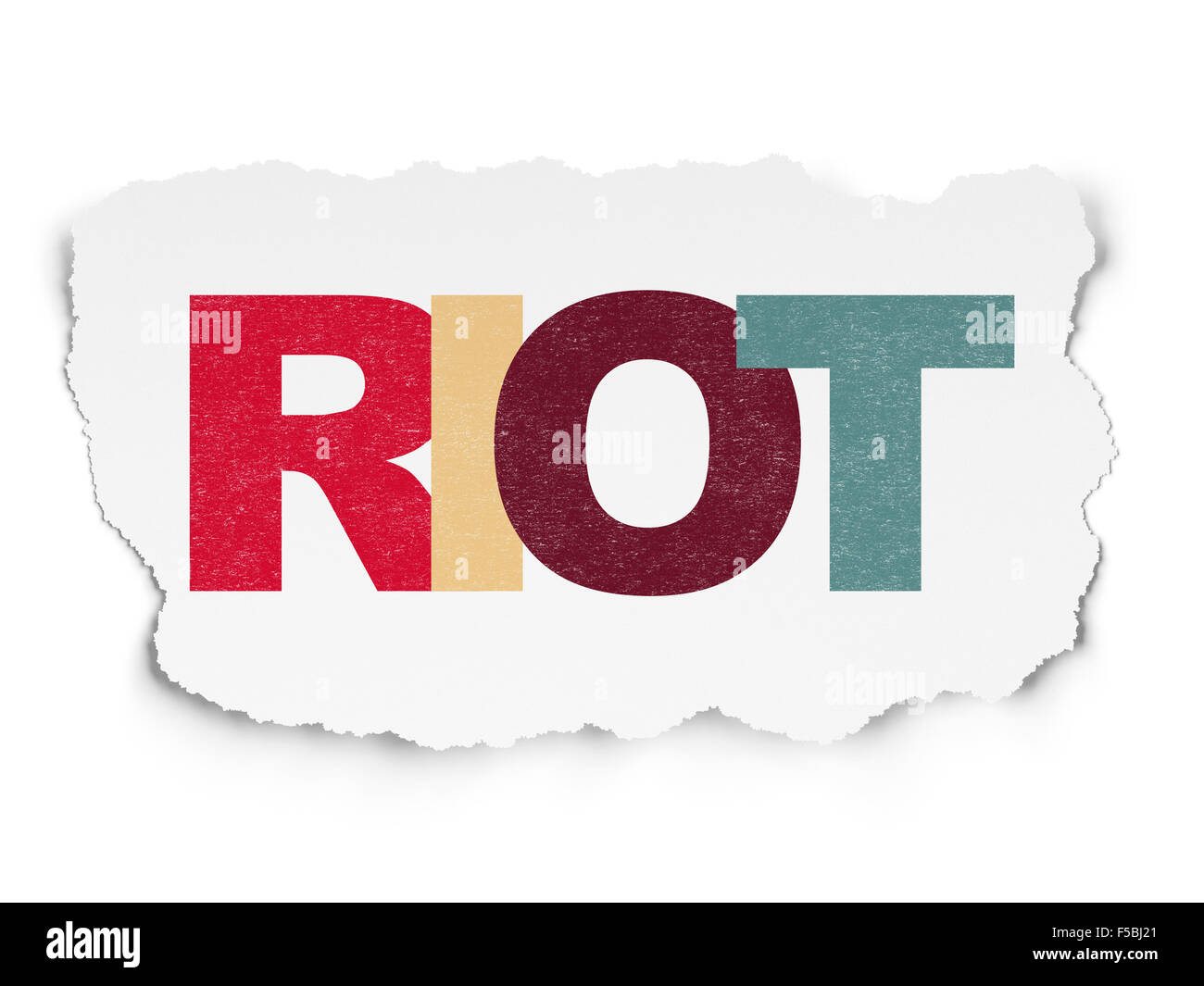 Political concept: Riot on Torn Paper background Stock Photo - Alamy