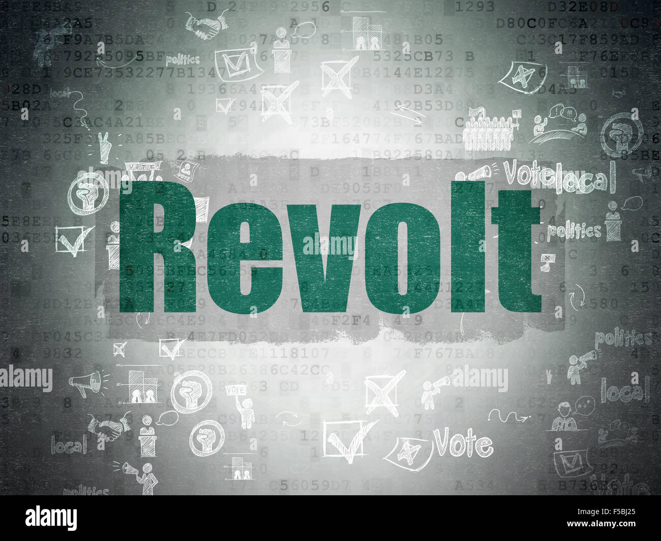 Political concept: Revolt on Digital Paper background Stock Photo - Alamy