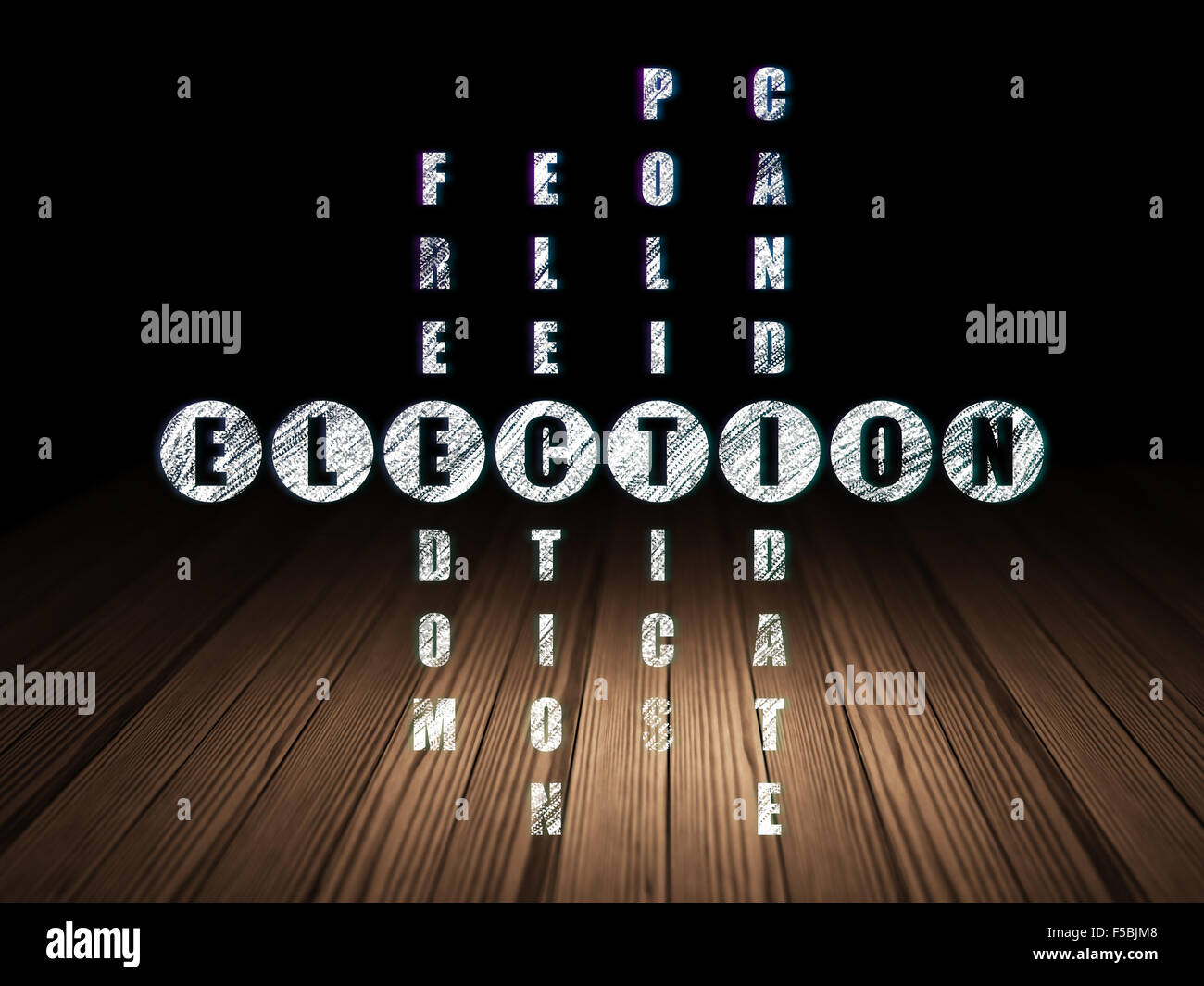 Politics concept: Election in Crossword Puzzle Stock Photo - Alamy
