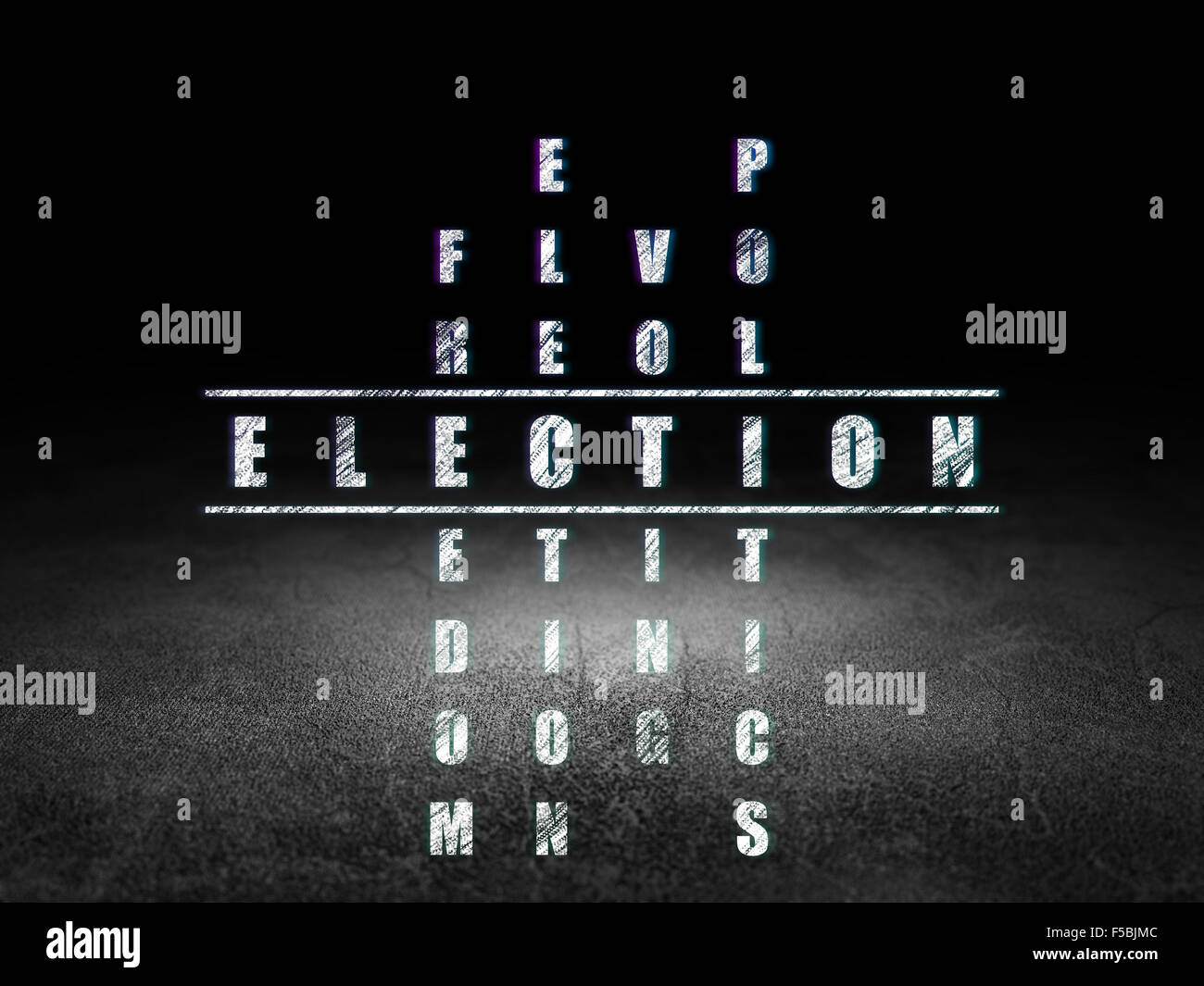 Politics concept: Election in Crossword Puzzle Stock Photo - Alamy