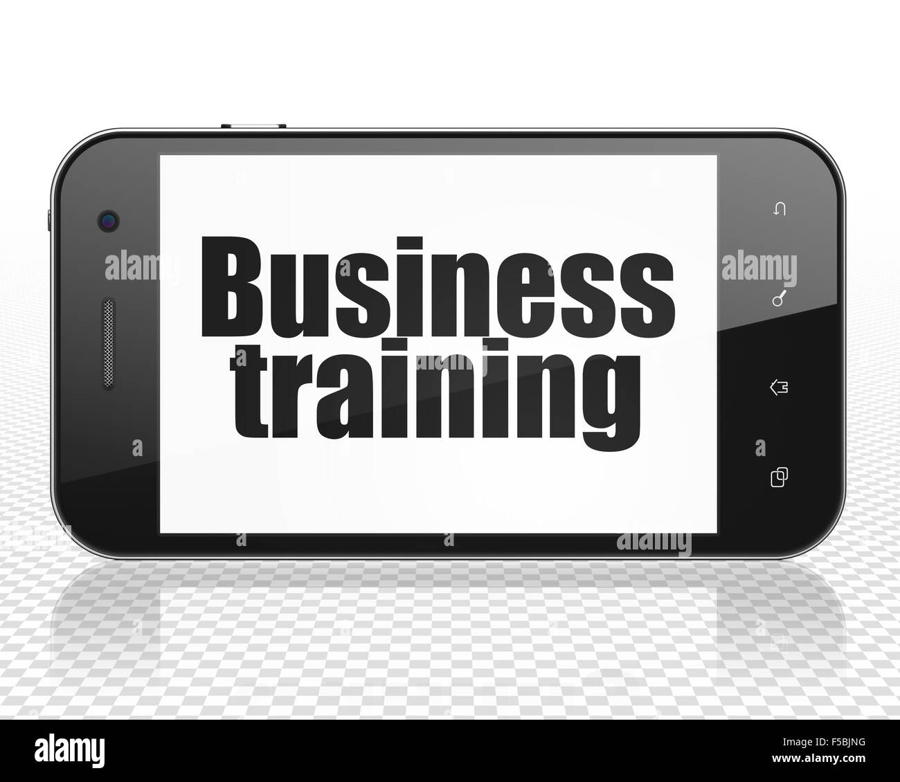 Learning concept: Smartphone with Business Training on display Stock ...