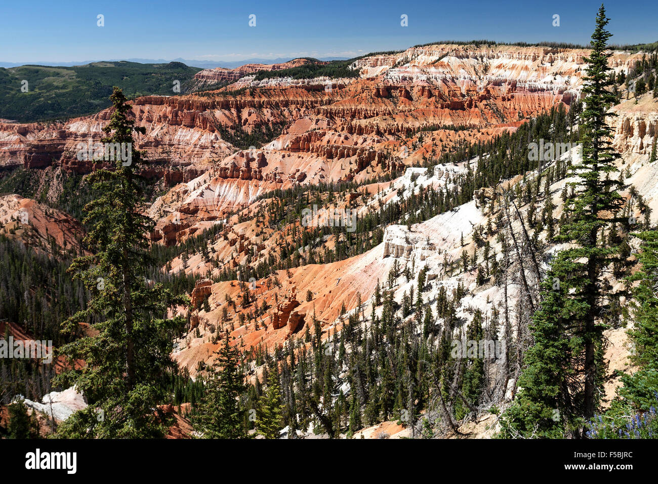 Views of bizarre sandstone erosions in Amphitheater, Cedar Breaks ...