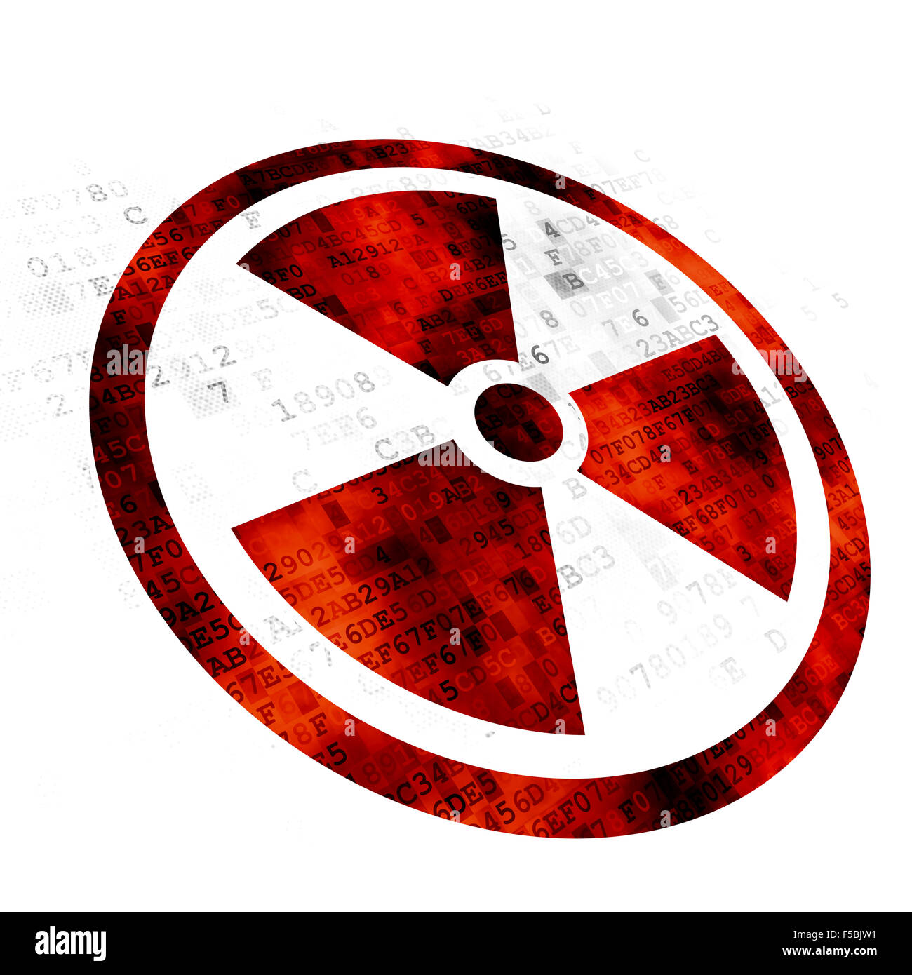 Science concept: Radiation on Digital background Stock Photo - Alamy