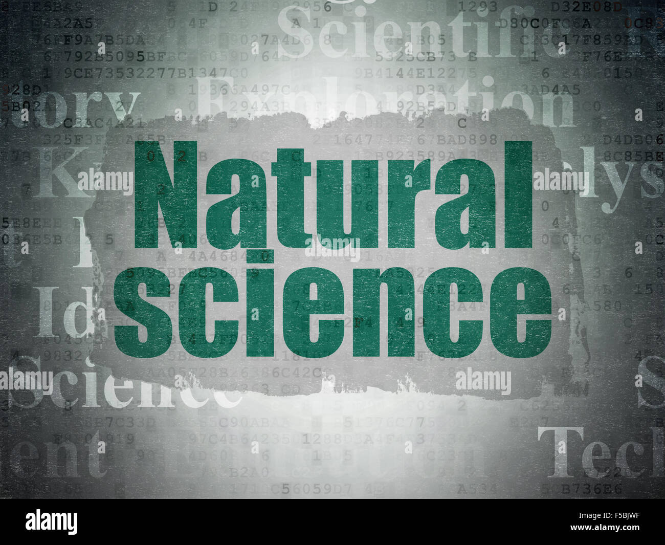 Science concept: Natural Science on Digital Paper background Stock ...