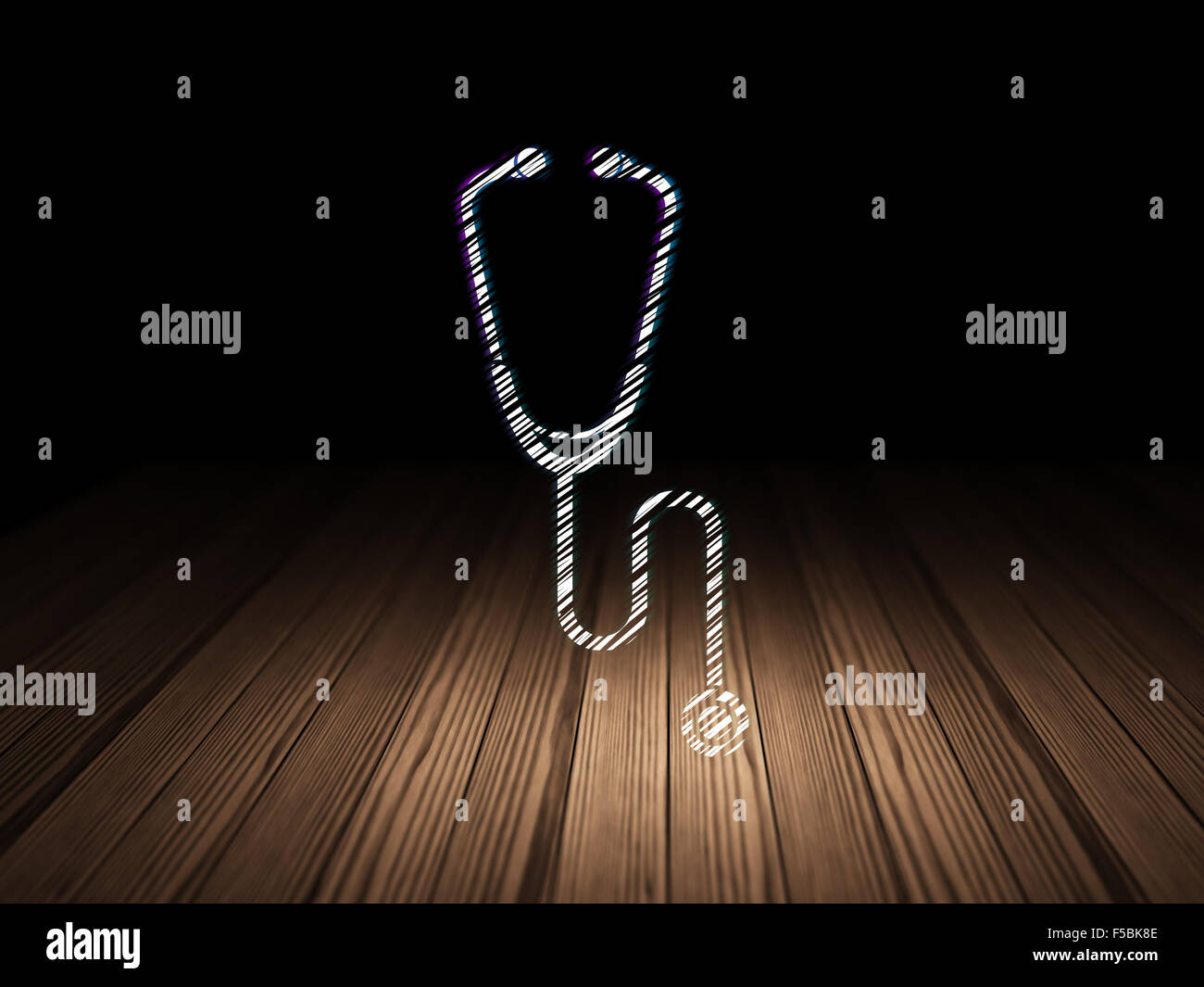 Healthcare concept: Stethoscope in grunge dark room Stock Photo - Alamy
