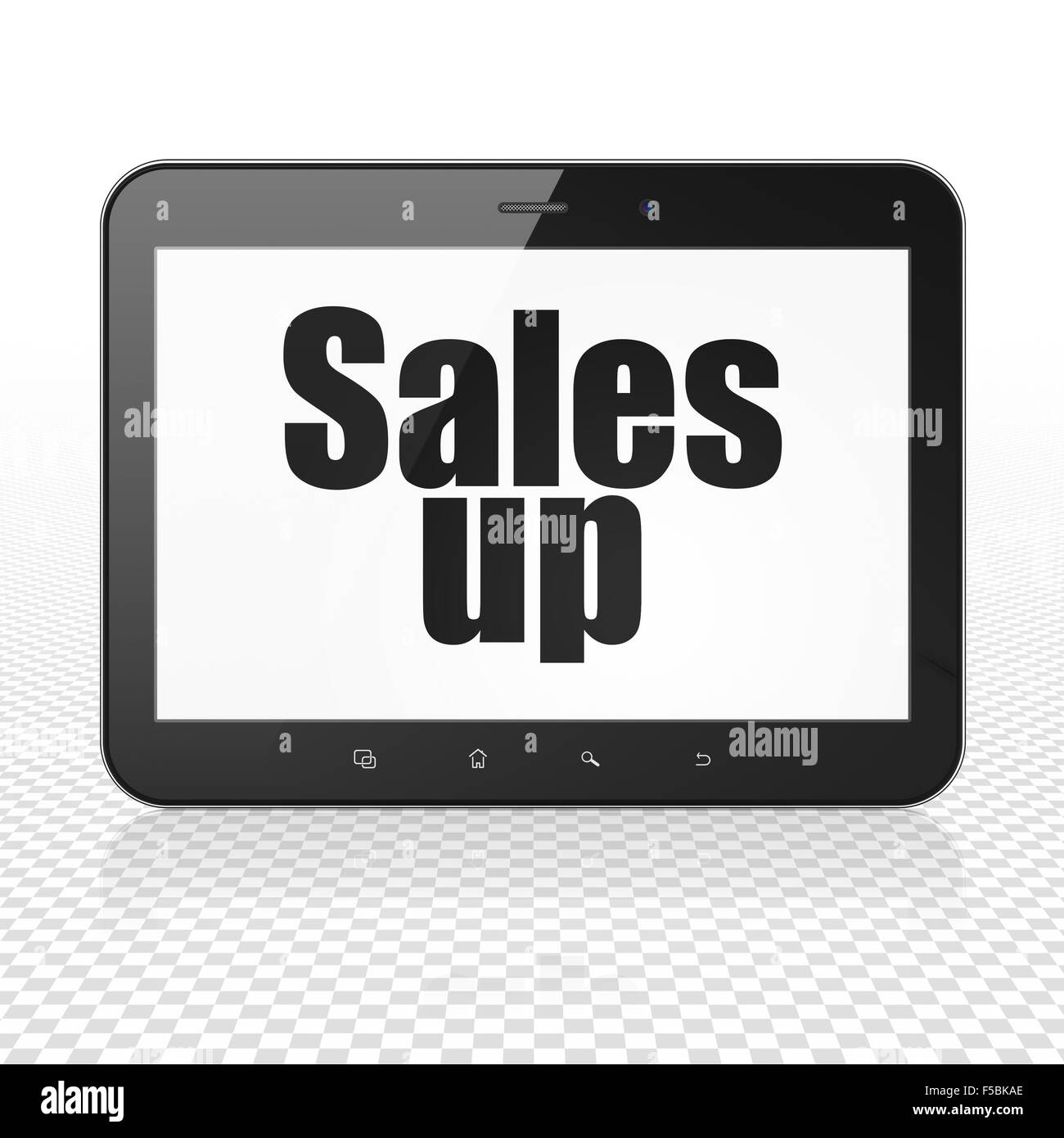 Advertising concept: Tablet Computer with Sales Up on display Stock ...