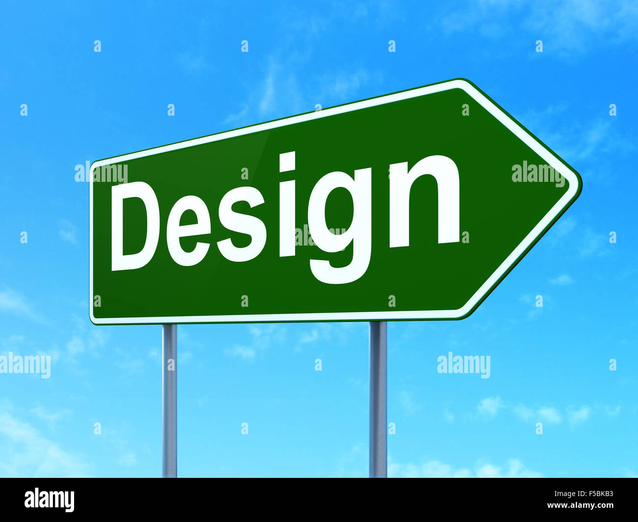 Advertising concept: Design on road sign background Stock Photo - Alamy