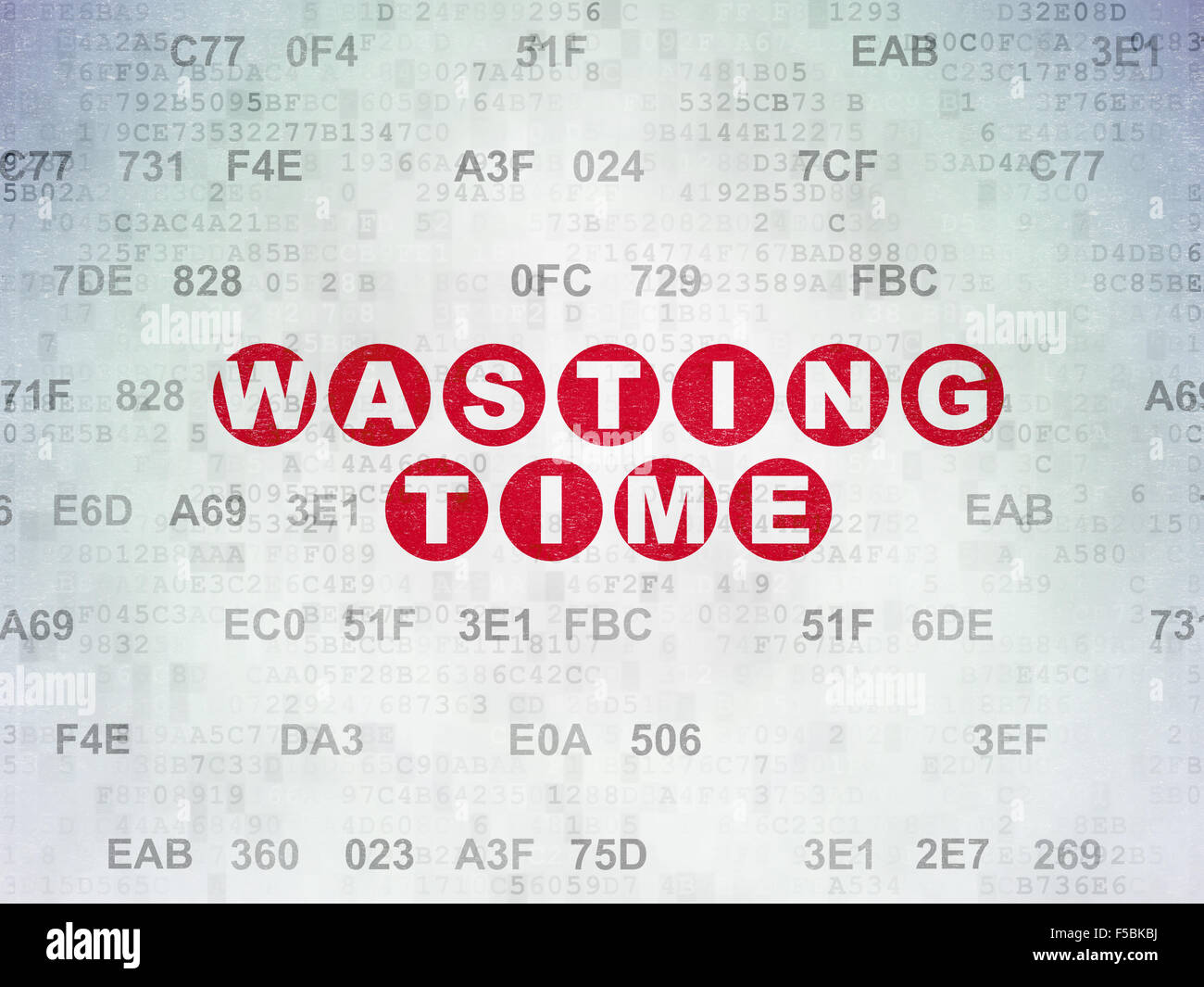 Timeline concept: Wasting Time on Digital Paper background Stock Photo ...