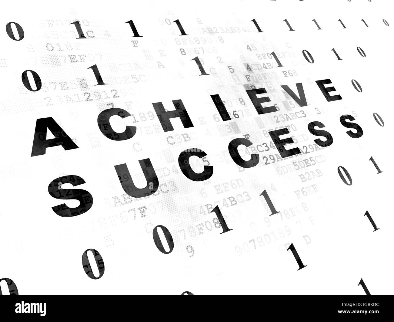 Business concept: Achieve Success on Digital background Stock Photo - Alamy