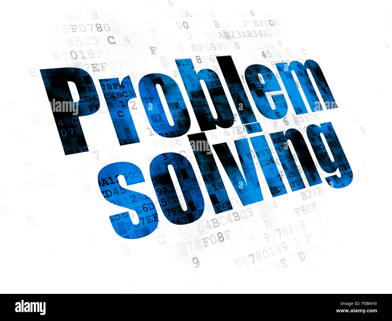 Finance concept: Problem Solving on Digital background Stock Photo - Alamy