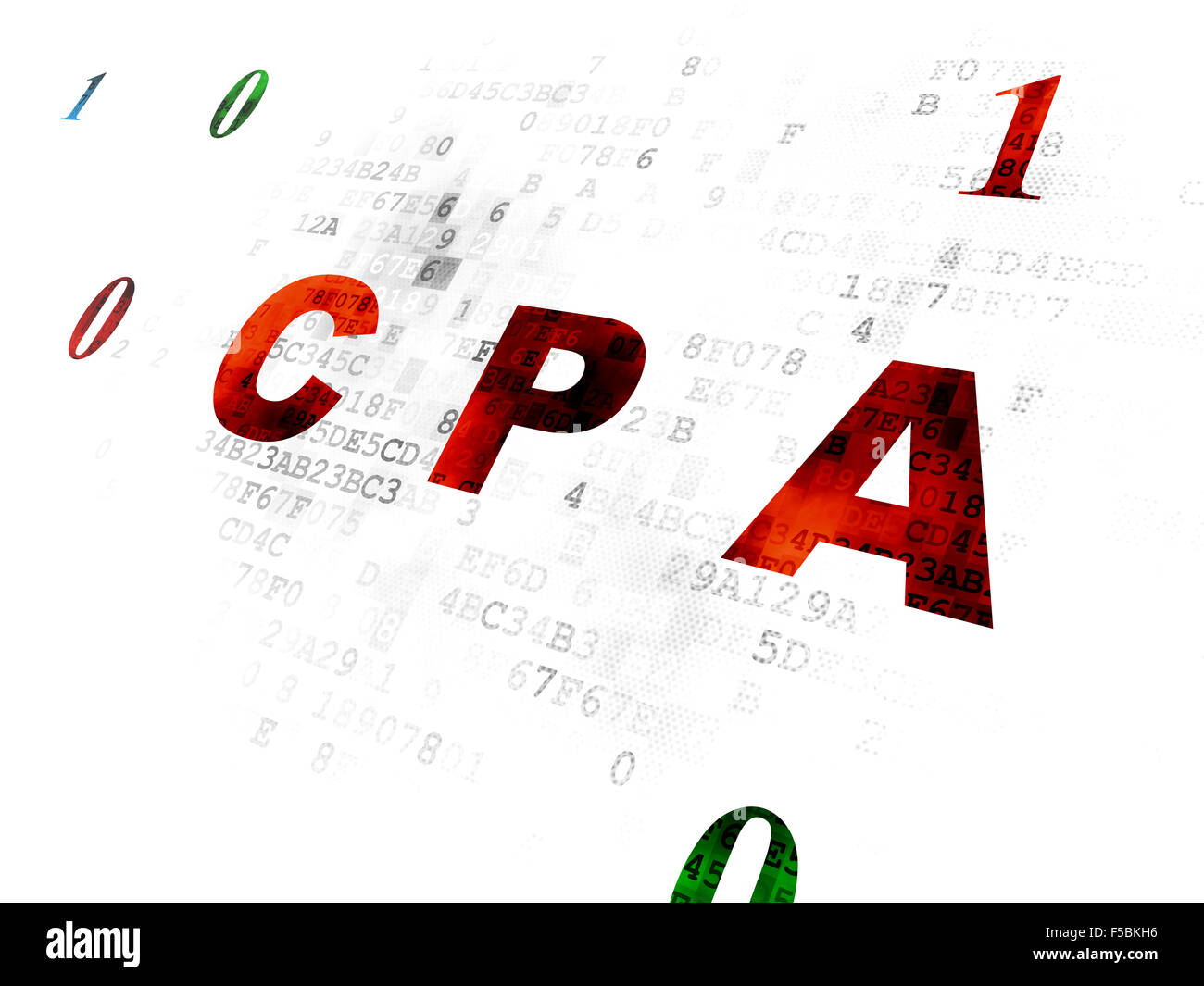 Finance concept: CPA on Digital background Stock Photo - Alamy
