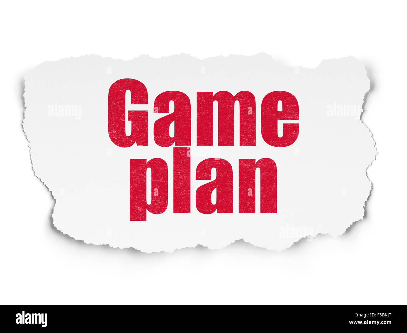 Business concept: Game Plan on Torn Paper background Stock Photo - Alamy