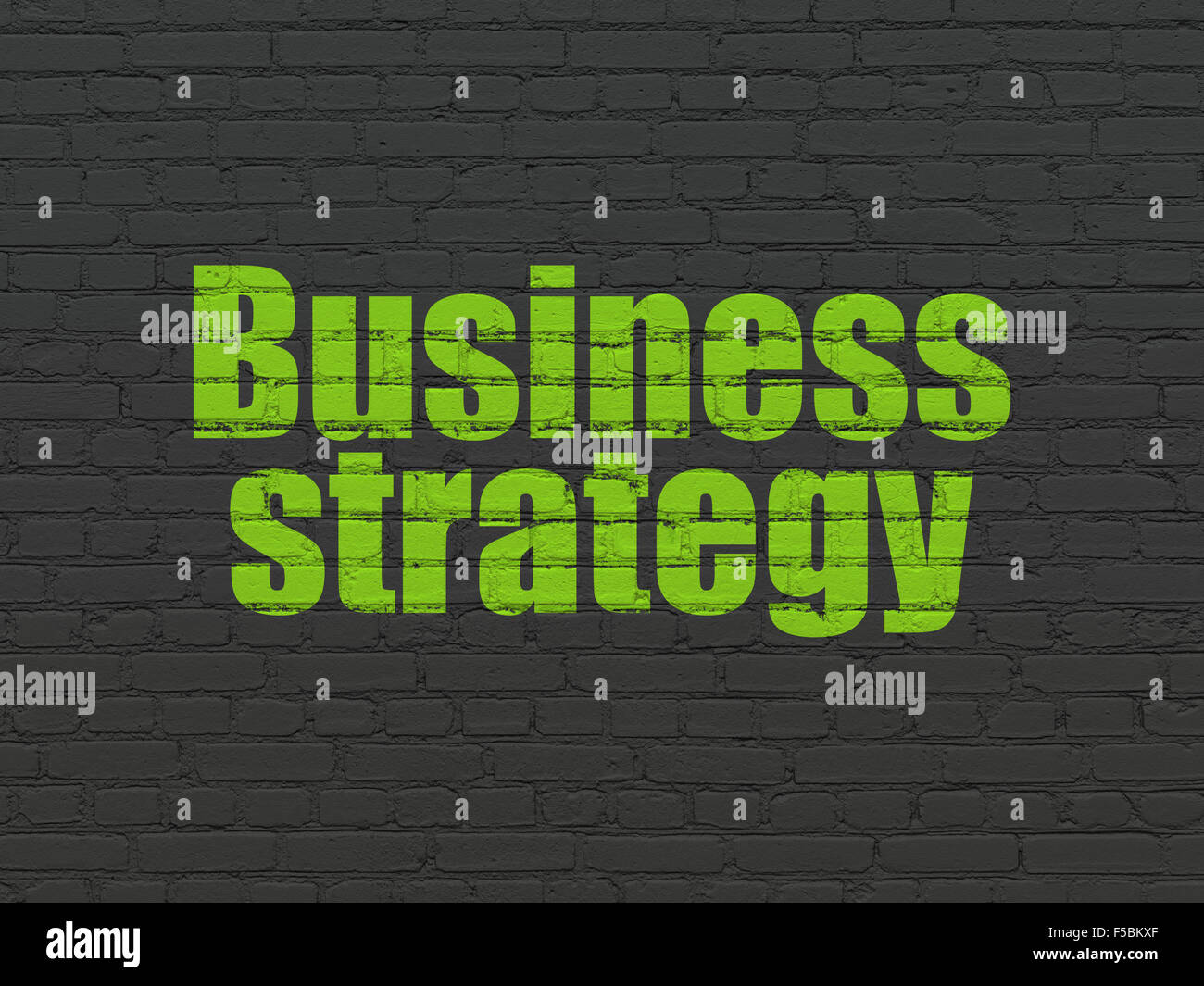 Business concept: Business Strategy on wall background Stock Photo - Alamy