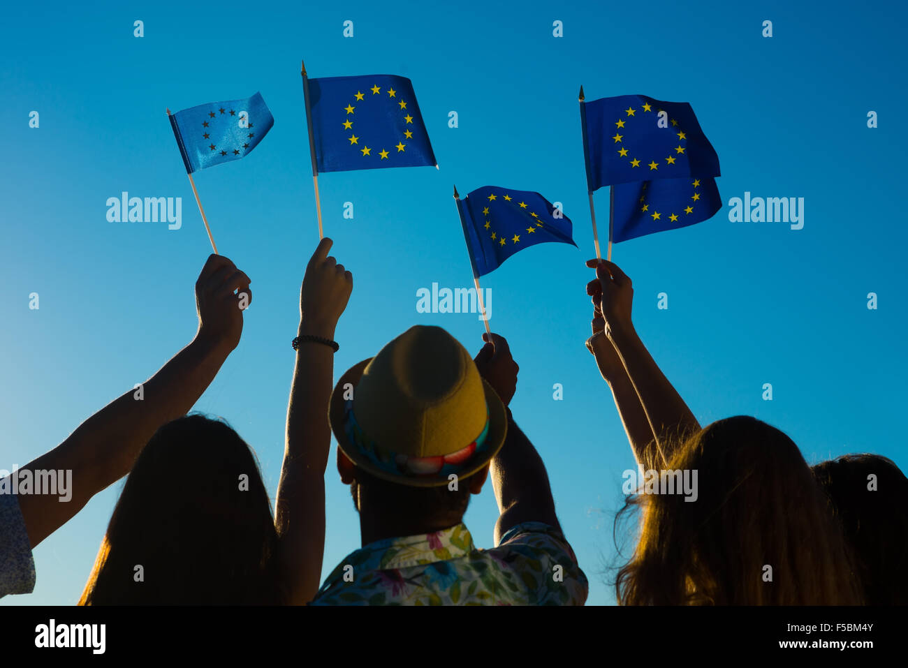 European fans on football Stock Photo - Alamy