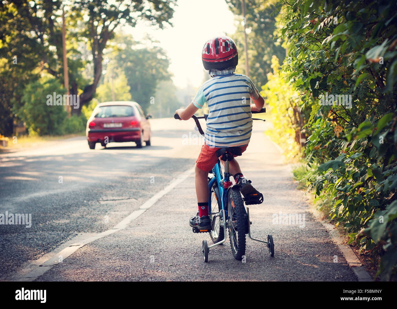 Bike child road rules hi-res stock photography and images - Alamy