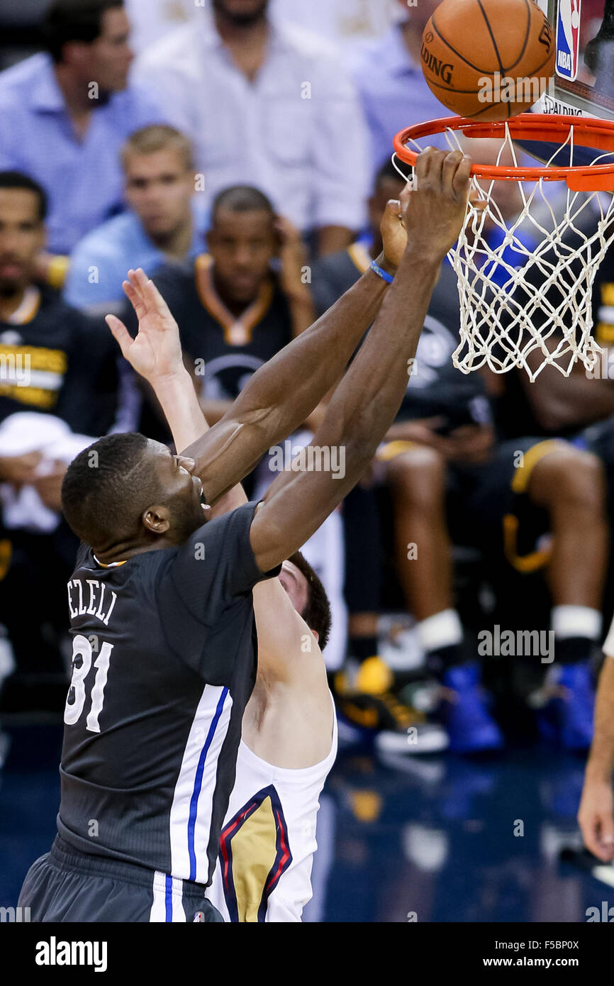 New Orleans, LA, USA. 31st Oct, 2015. Golden State Warriors center ...