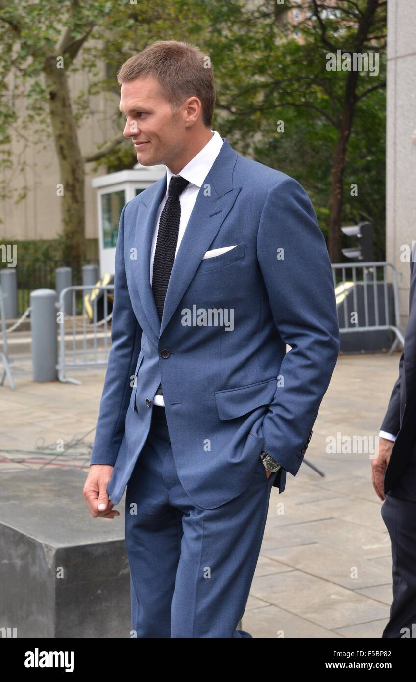 Tom Brady and Roger Goodell in court in New York Featuring: Tom Brady ...
