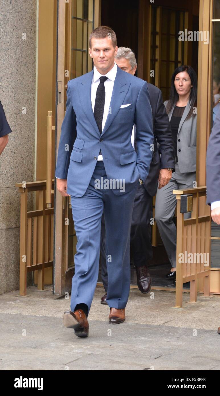 Tom Brady and Roger Goodell in court in New York Featuring: Tom Brady ...
