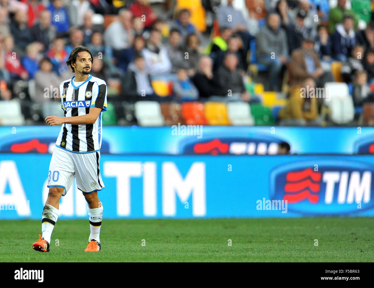 Udine, Italy Udinese's defender Felipe Dal Bello reacts during the ...