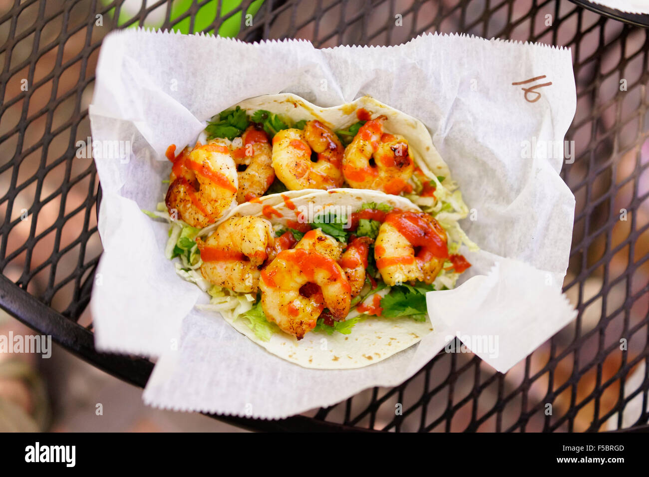 Garbo’s Grill Food Cart / Yum Yum Shrimp in flour tortillas, Mango ...
