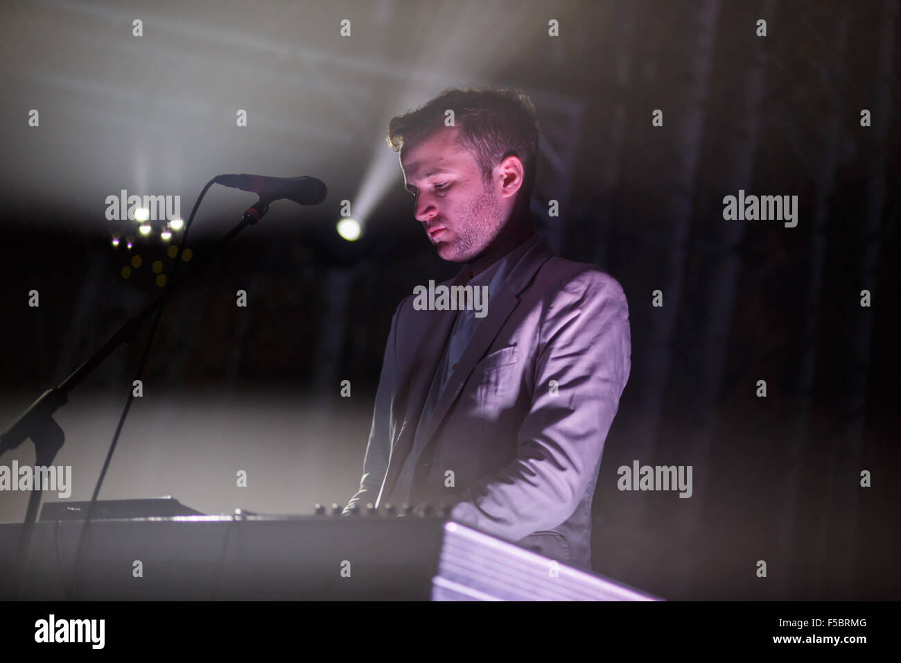Liverpool, UK. 31st October, 2015. Vampire Weekend bassist Chris Baio ...