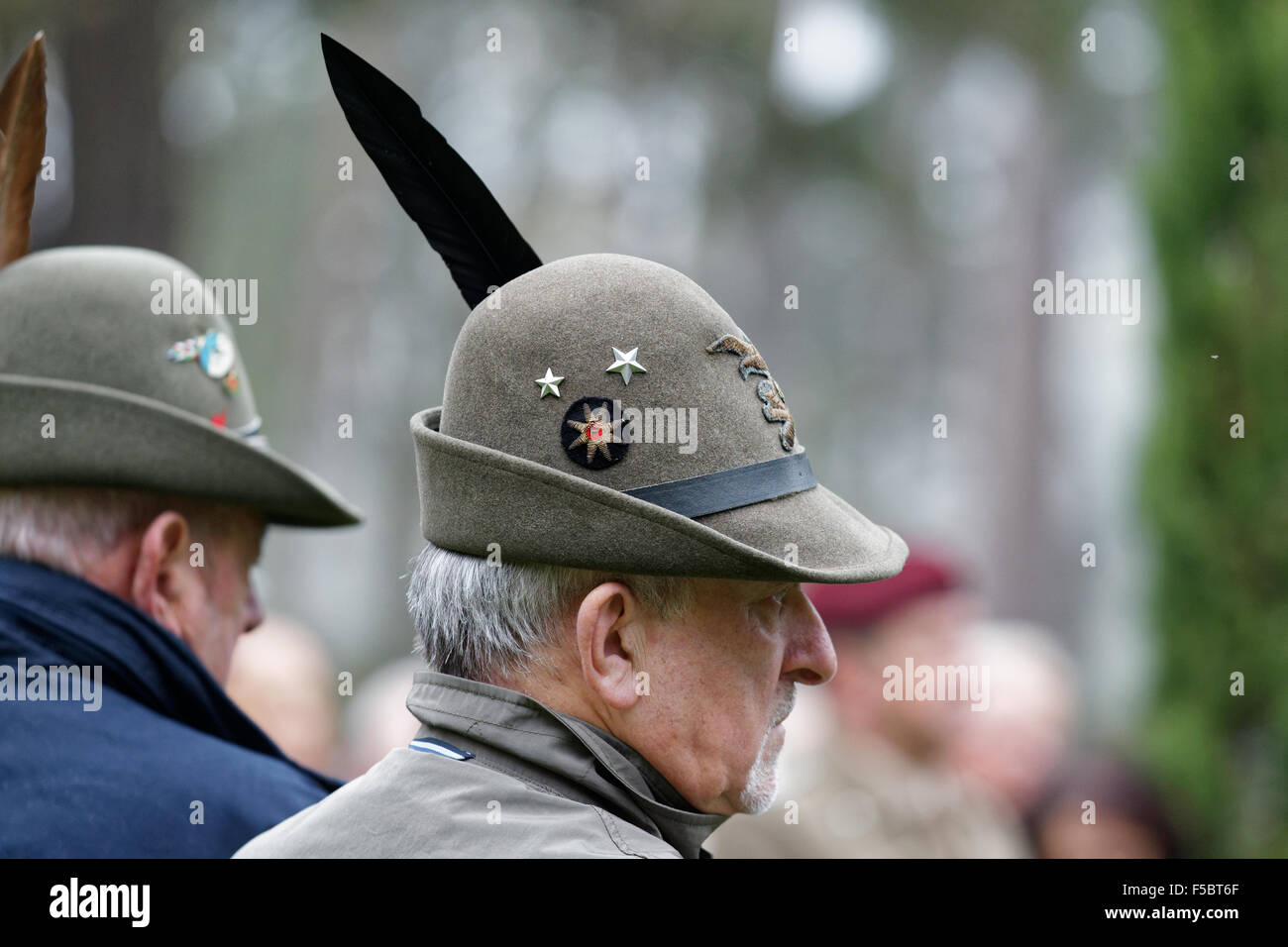 Former soldiers of the Alpine Corps at the 2015 Italian remembrance ...