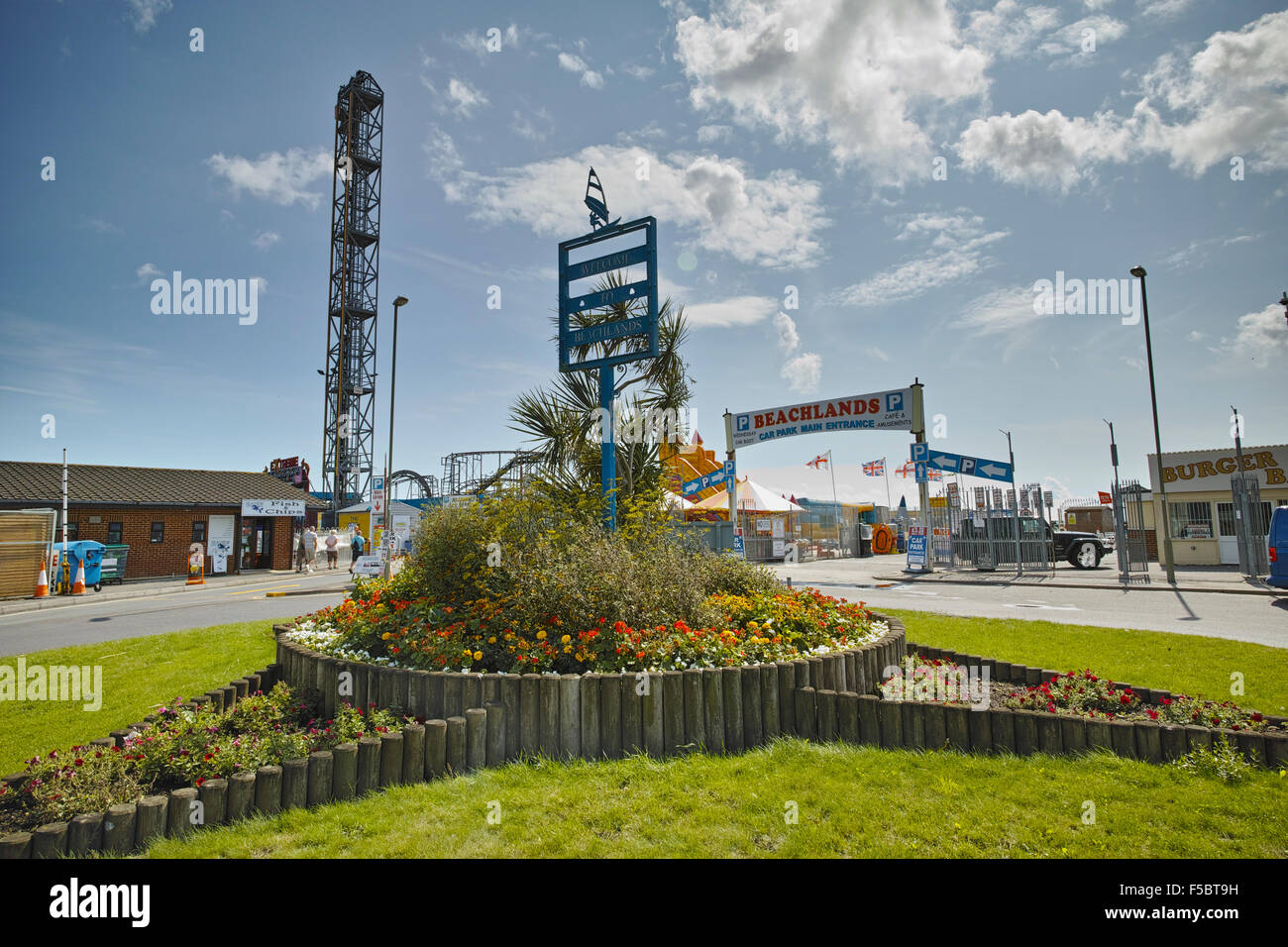 Beachlands, Hayling Island showing the fun fair in the background in ...