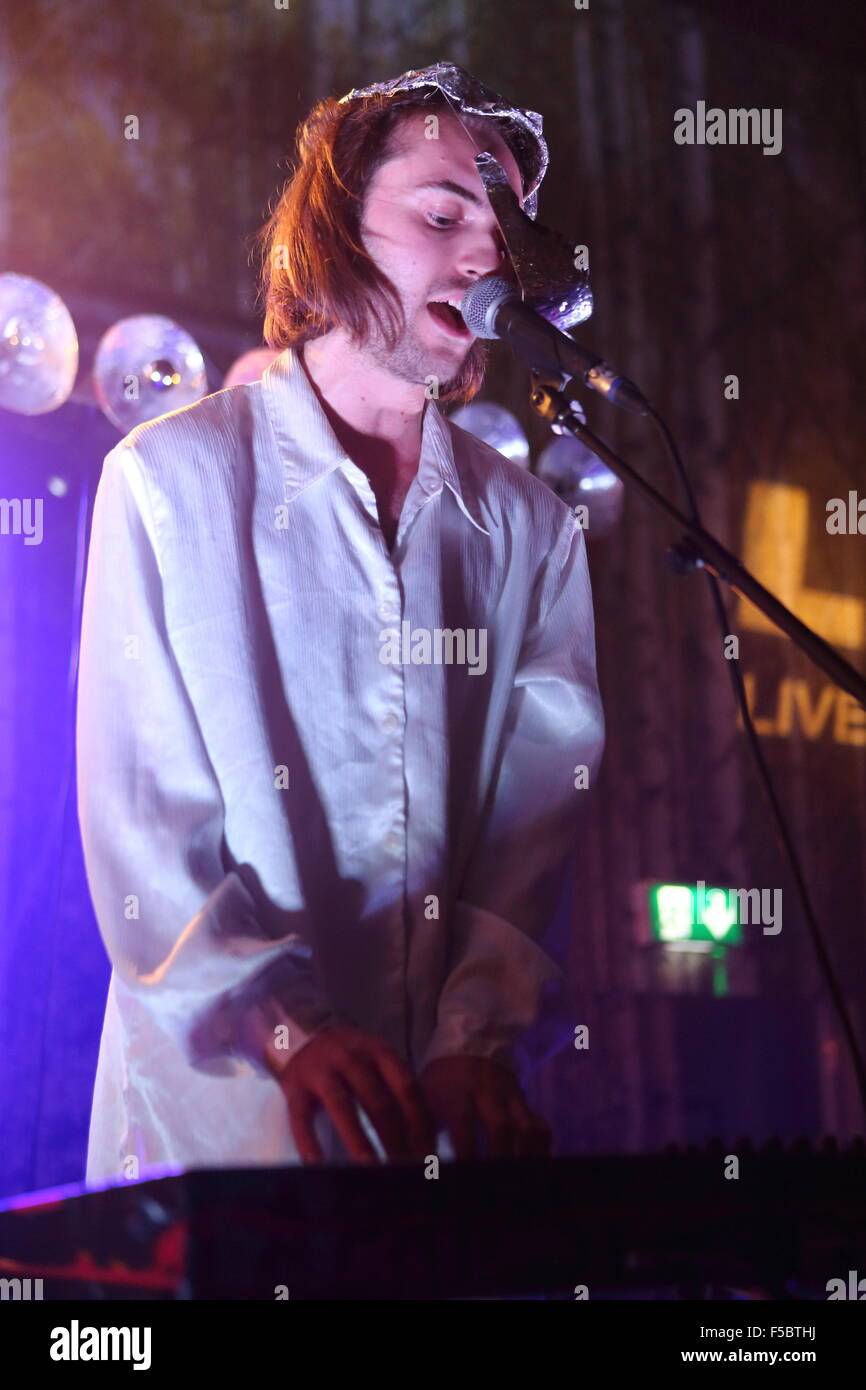 Liverpool, UK. 31st October, 2015. LA Priest performs live at the ...
