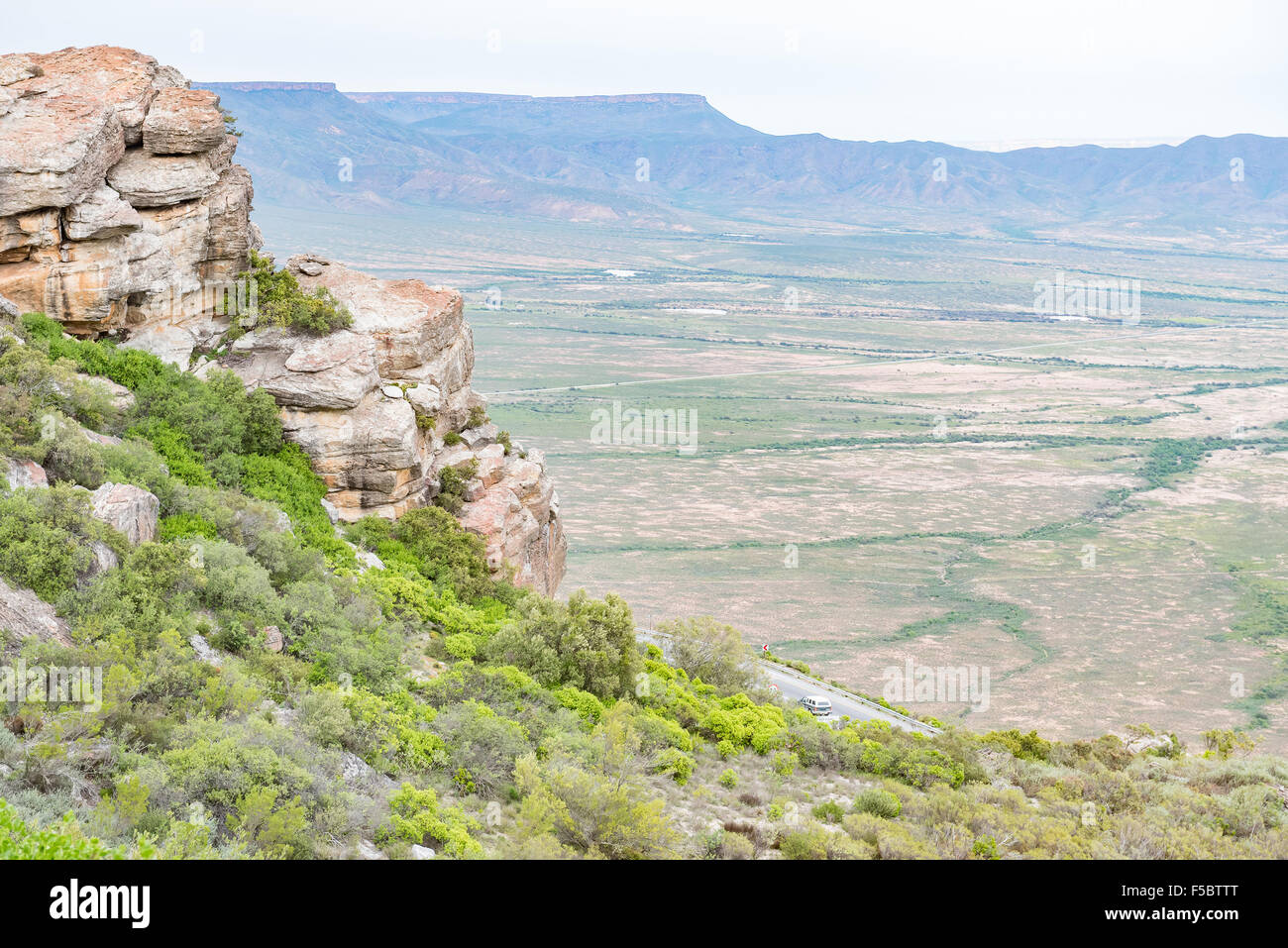 VANRHYNS PASS, SOUTH AFRICA - AUGUST 12, 2015: View from the Vanrhyns ...