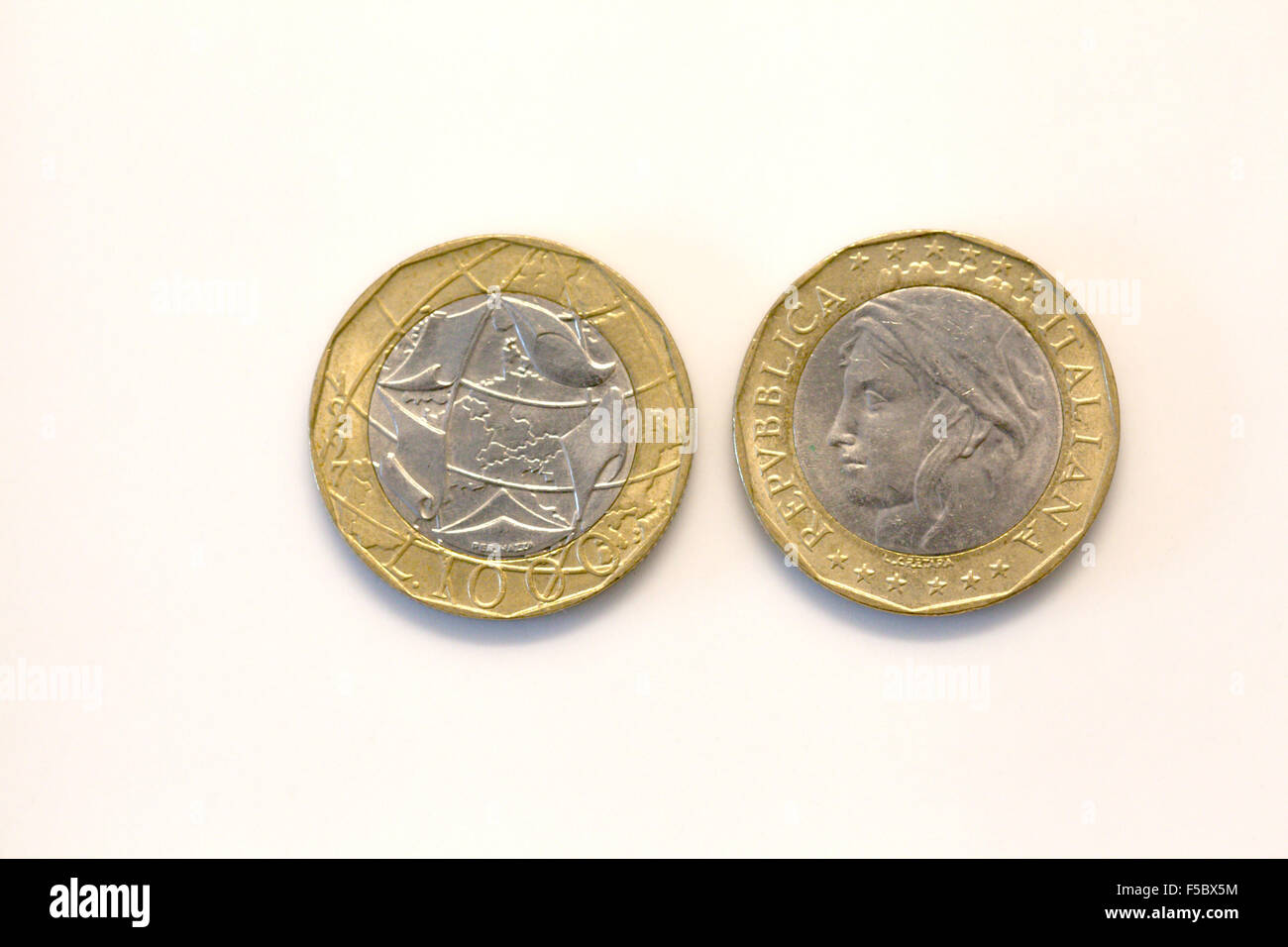 Lira italian note hi-res stock photography and images - Alamy